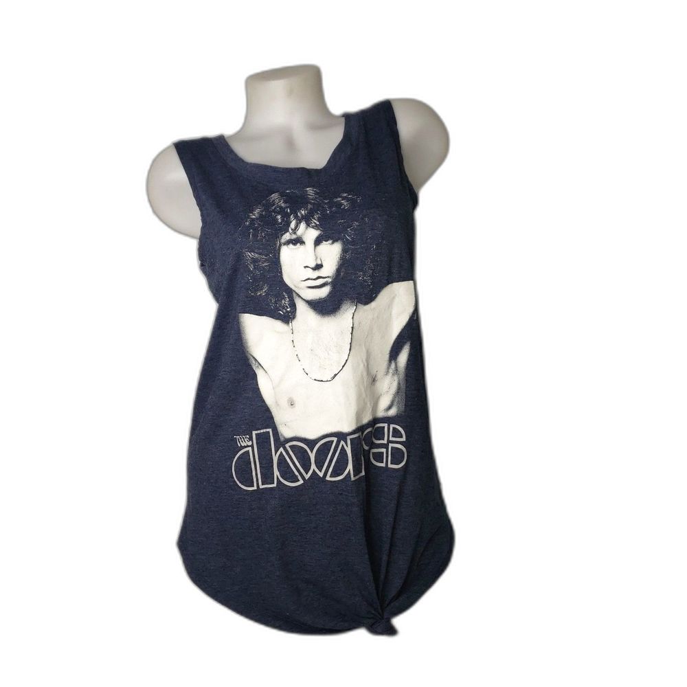 The Doors Jim Morrison Young Lion Pose Blue Muscle Ta… - Gem